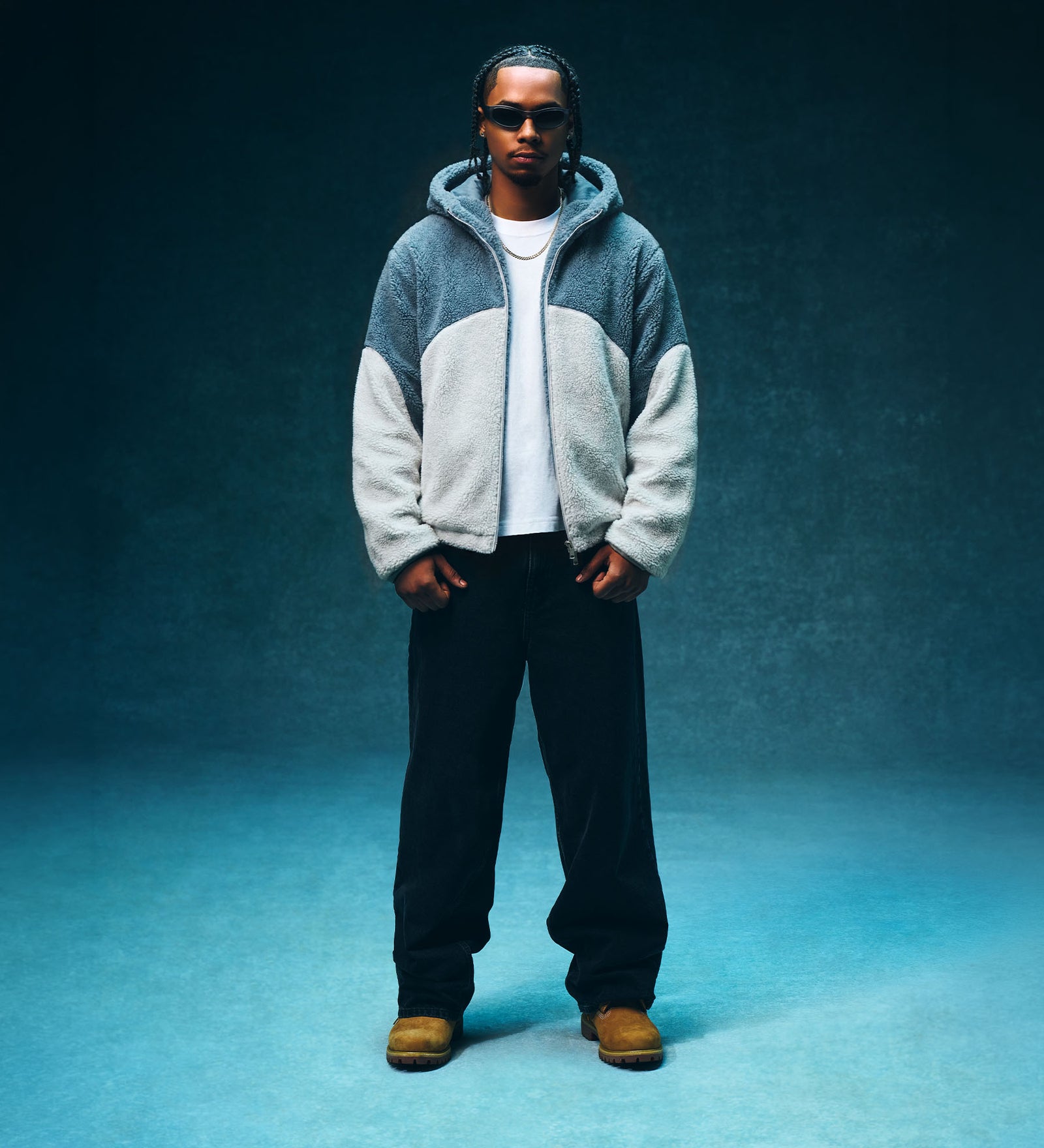 Astro Fleece Hoodie [Storm Blue/Mercury]